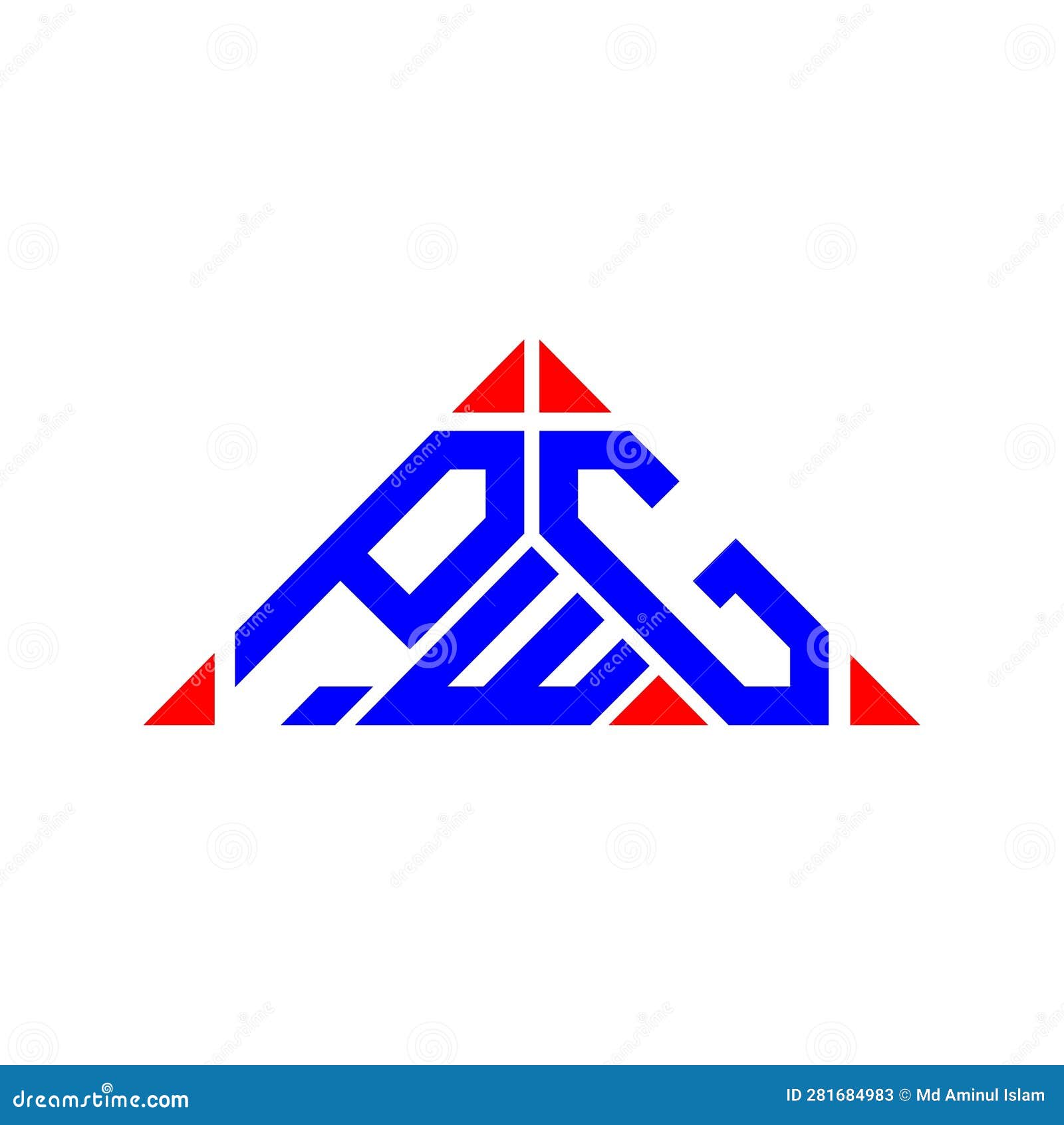 P W G Letter Logo Creative Design with Vector Graphic, P W G Stock ...