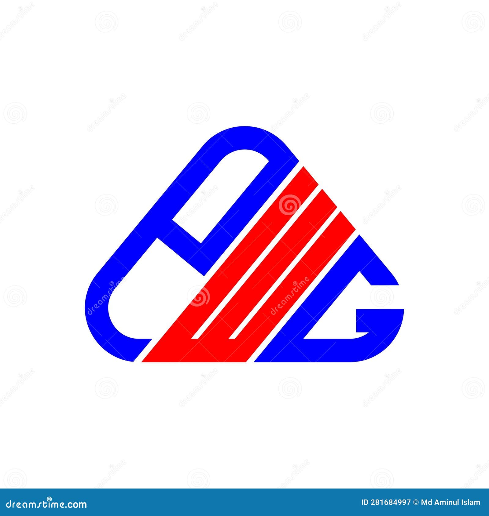 P W G Letter Logo Creative Design with Vector Graphic, P W G Stock ...