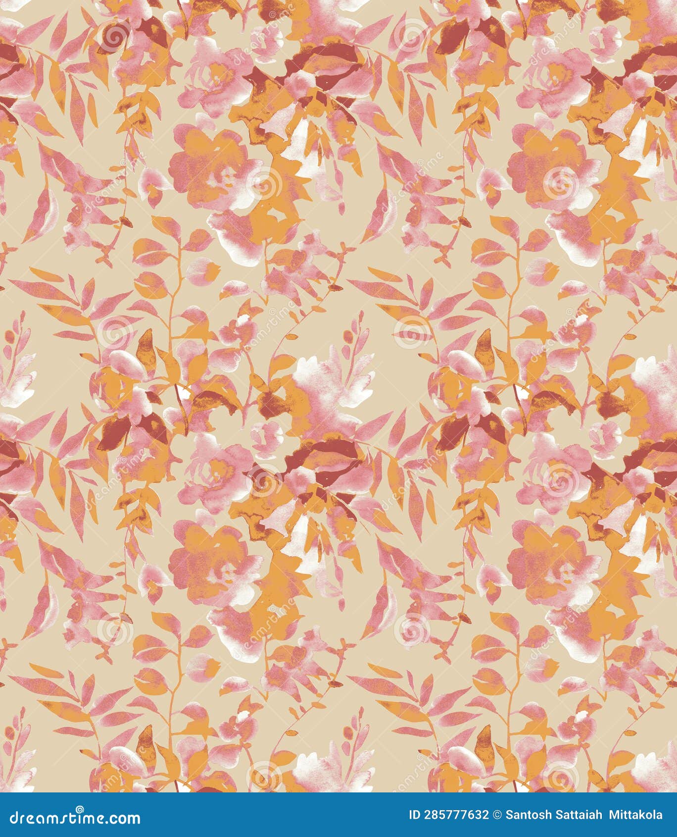 Beautiful Flower Pattern, Floral Colorful Seamless Floral Flower ...