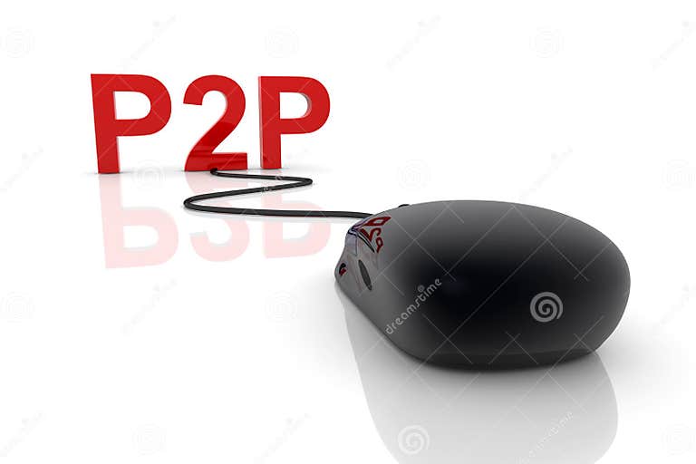 P2P stock illustration. Illustration of mouse, hardware - 13557819
