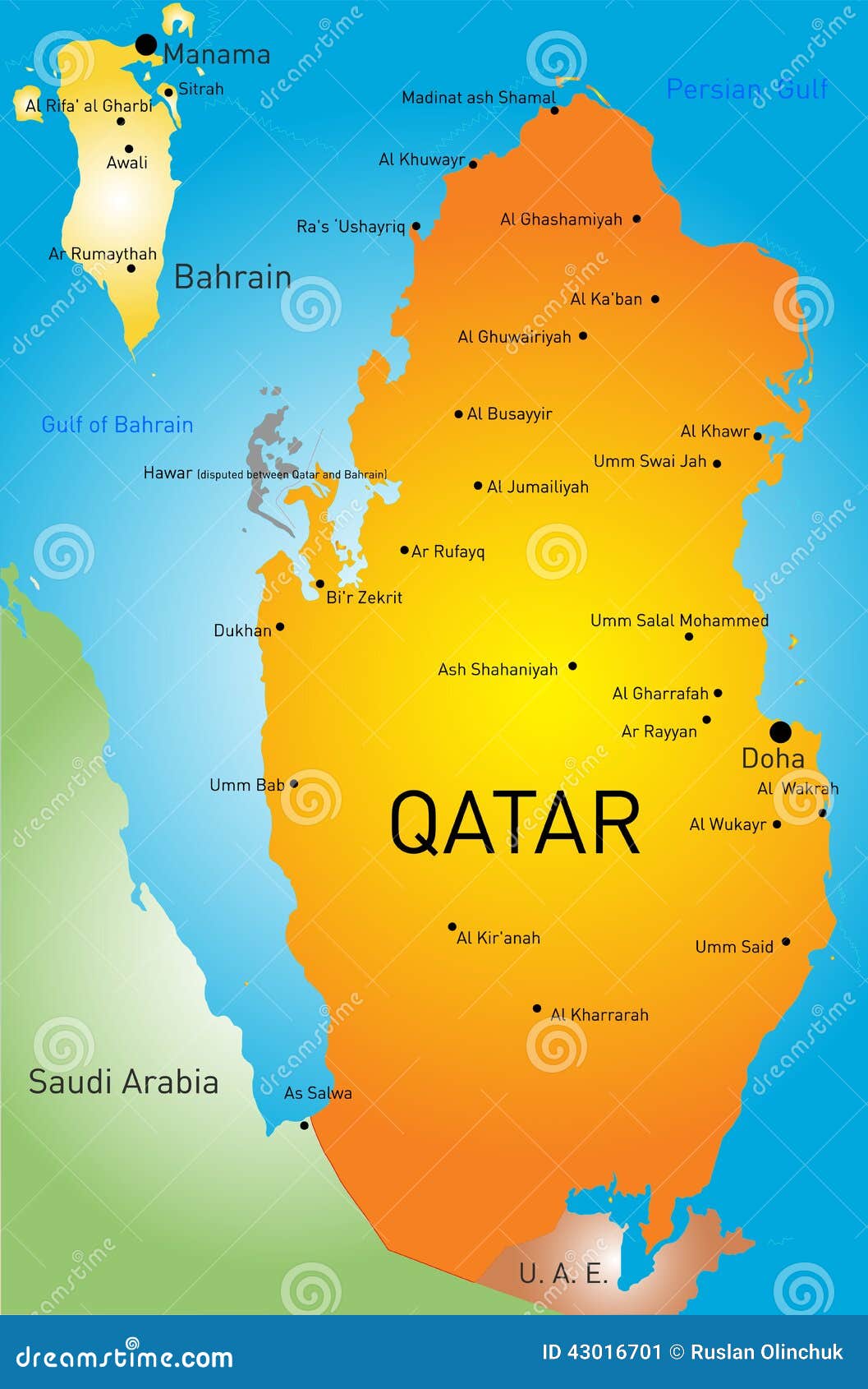 País de Catar ilustração do vetor. Ilustração de digital - 43016701