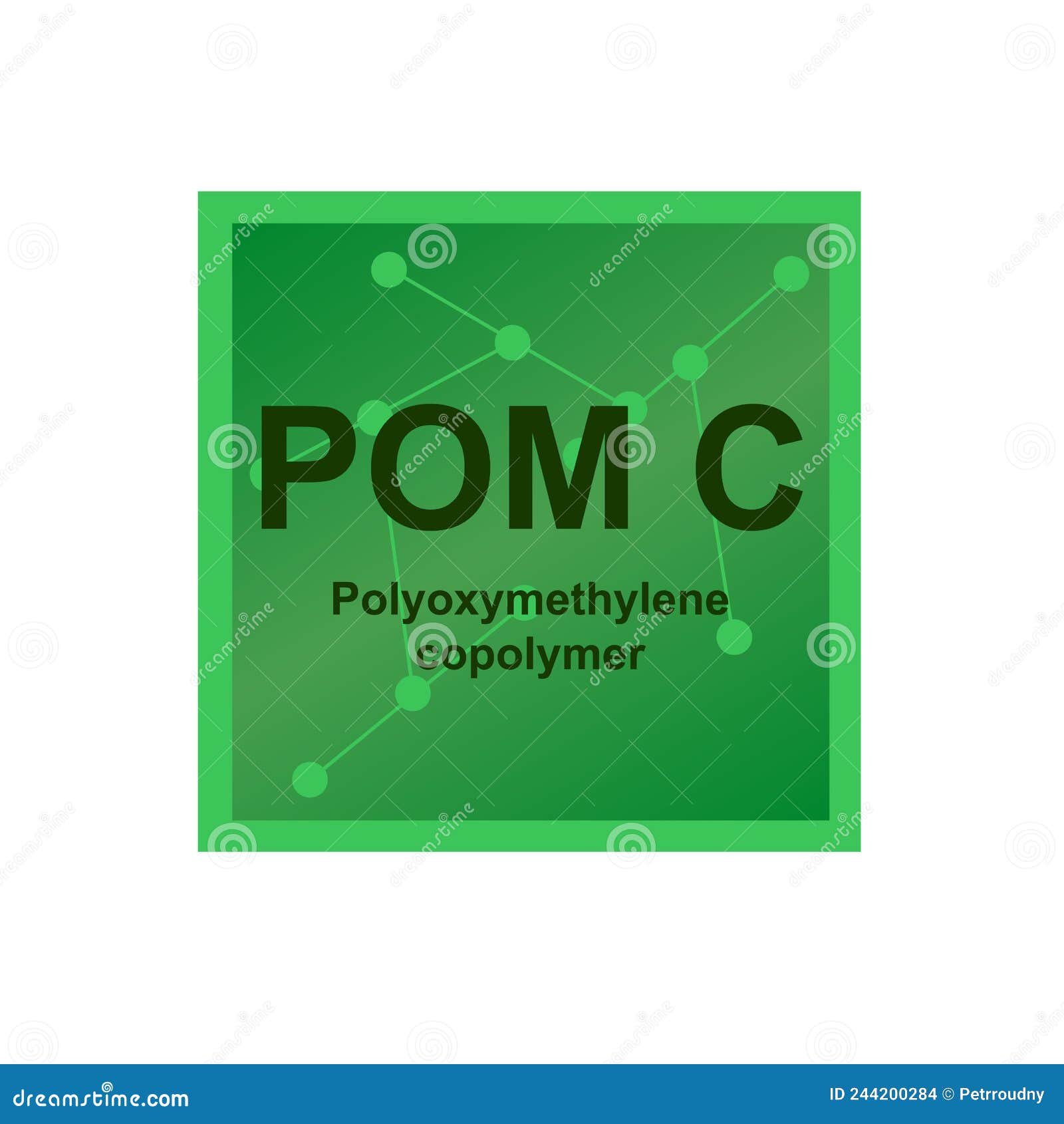 Vector Symbol Of Polyoxymethylene Copolymer Or Acetal Copolymer POM C ...