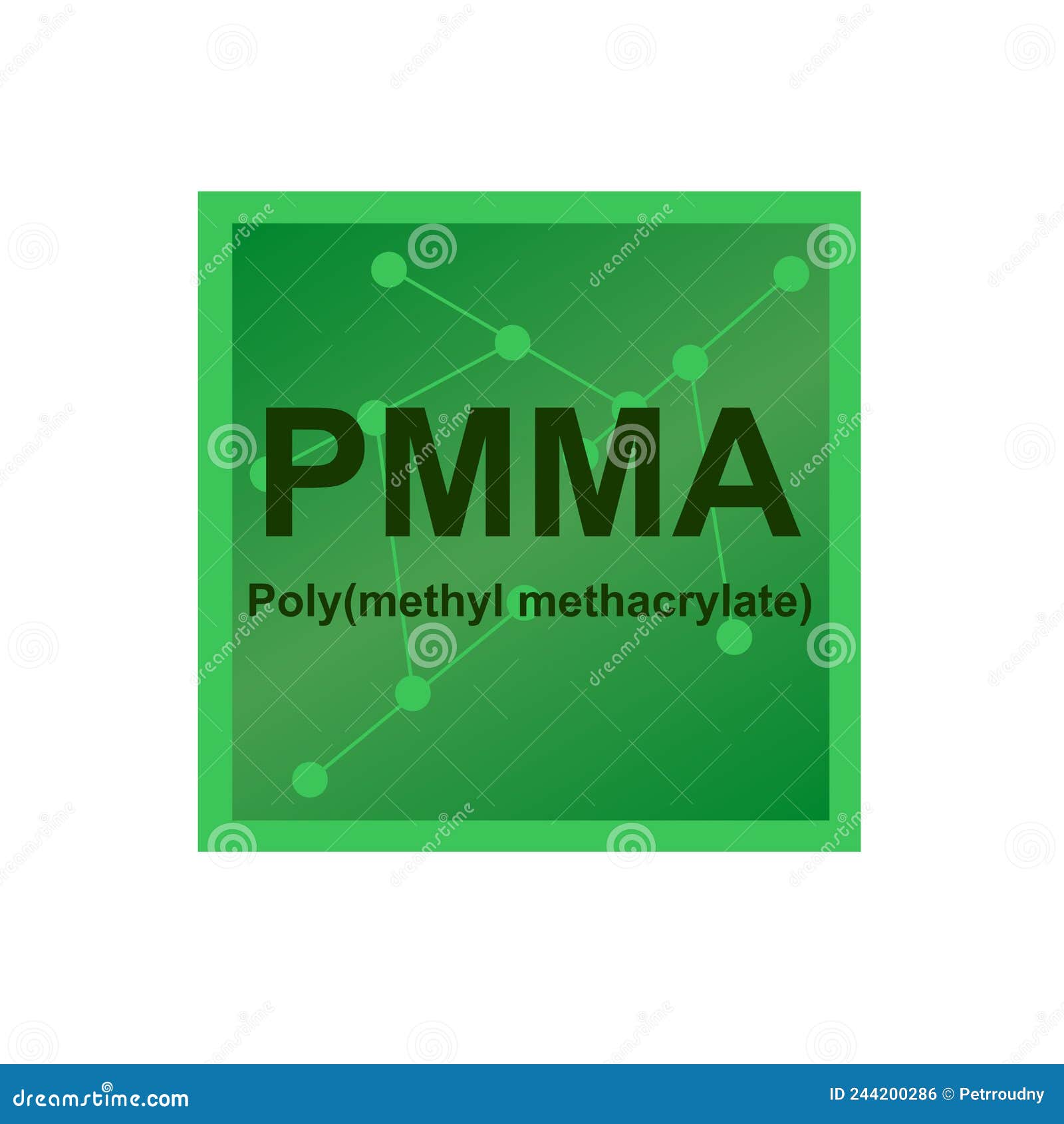 Polymethyl Methacrylate, Acrylic Glass, Plexiglass, PMMA Molecule. It ...
