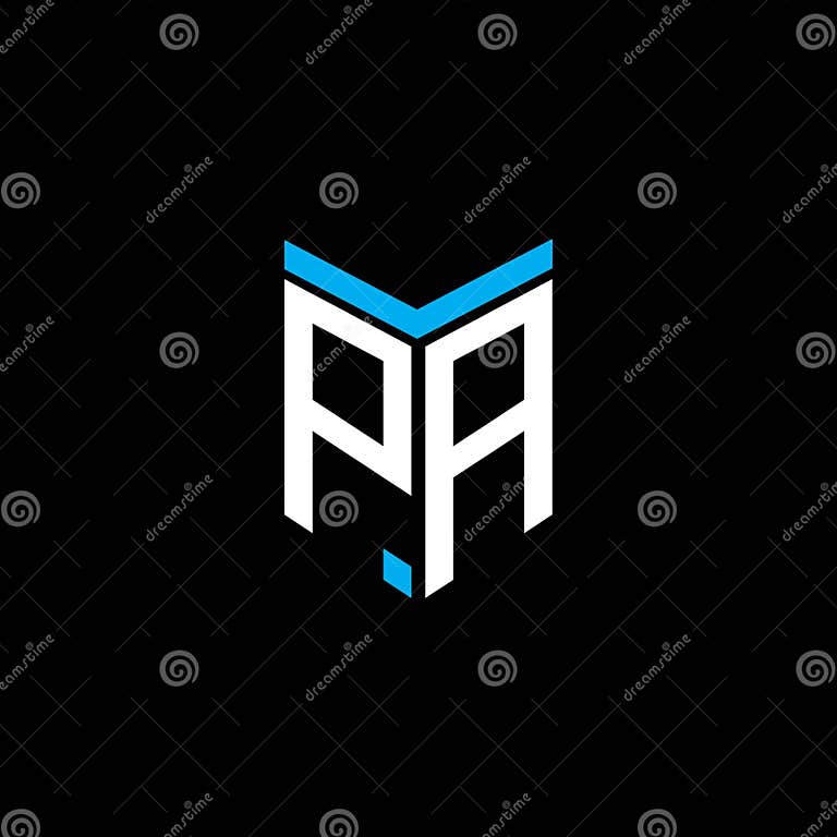 PA Letter Logo Creative Design with Vector Graphic Stock Vector ...