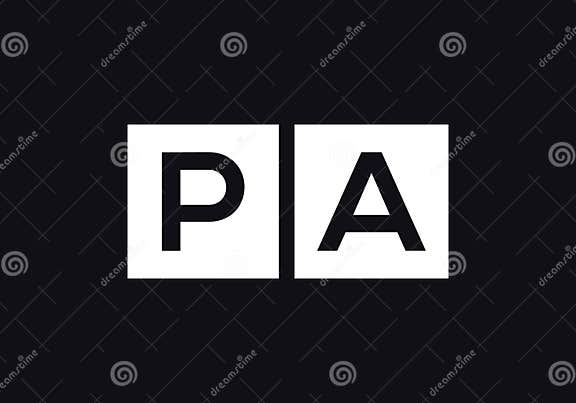 PA Letter Logo Design Vector Template. Abstract Letter PA Linked Logo ...