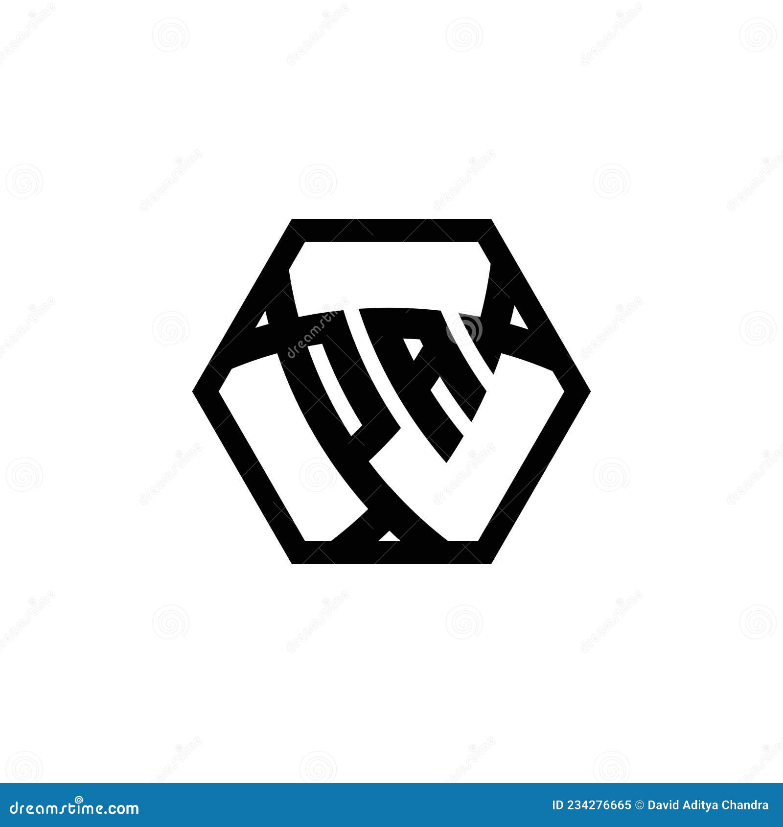 PA Logo Monogram Triangle Shield Hexagonal Style Stock Vector ...