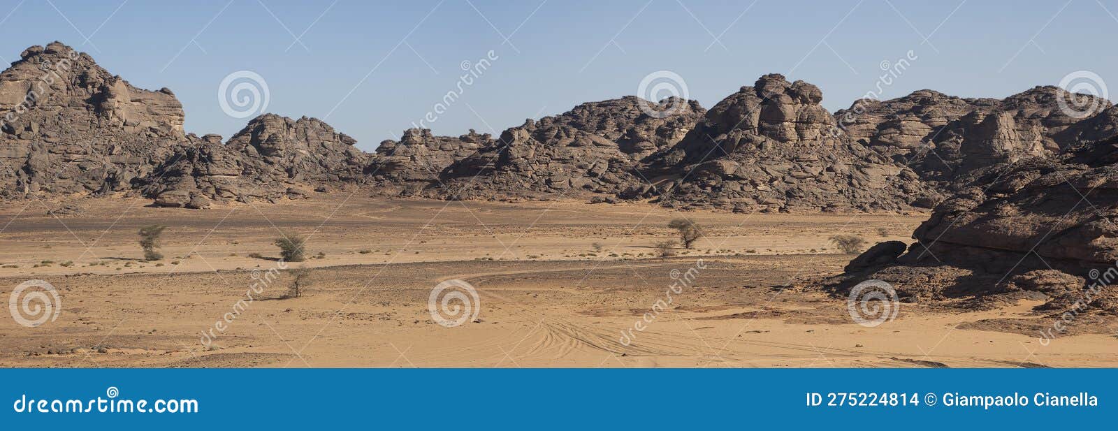 Libyan sahara desert stock photo. Image of landscape - 275224814