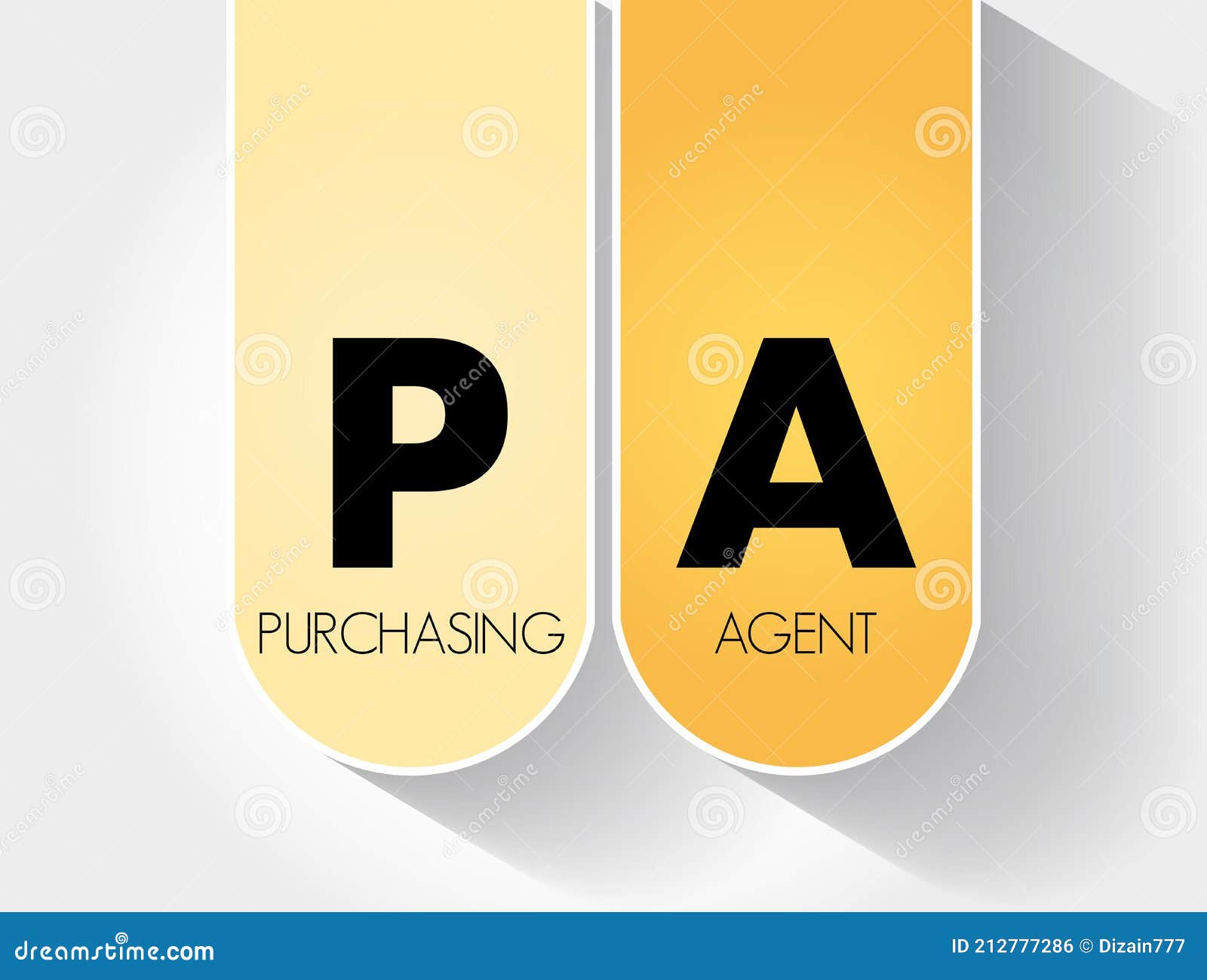 Pa Purchasing Agent Concept With Big Word Or Text And Team People With ...