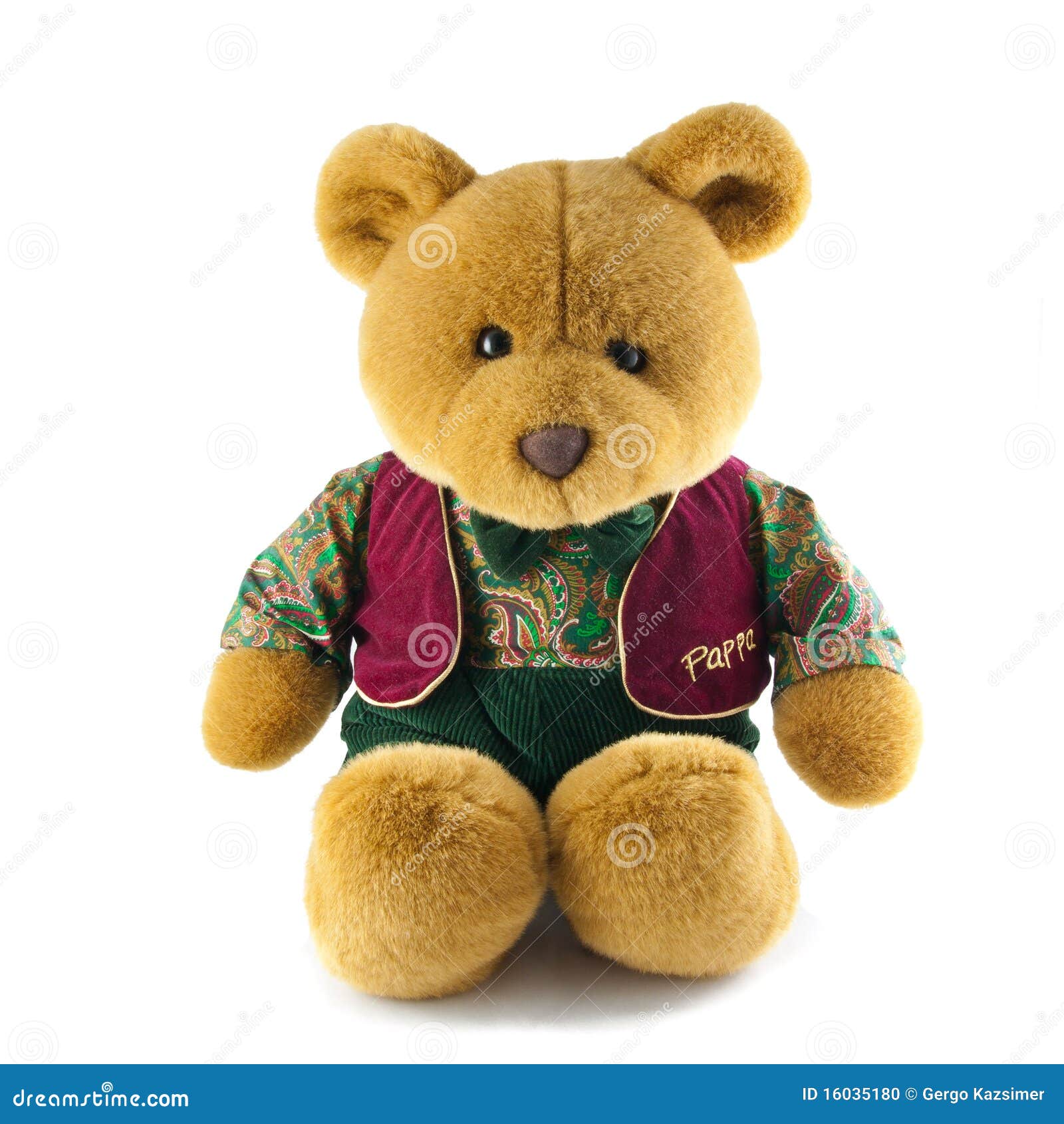Pa Teddy stock foto. Image of bruin, teddy, gekleed, kinderen - 16035180