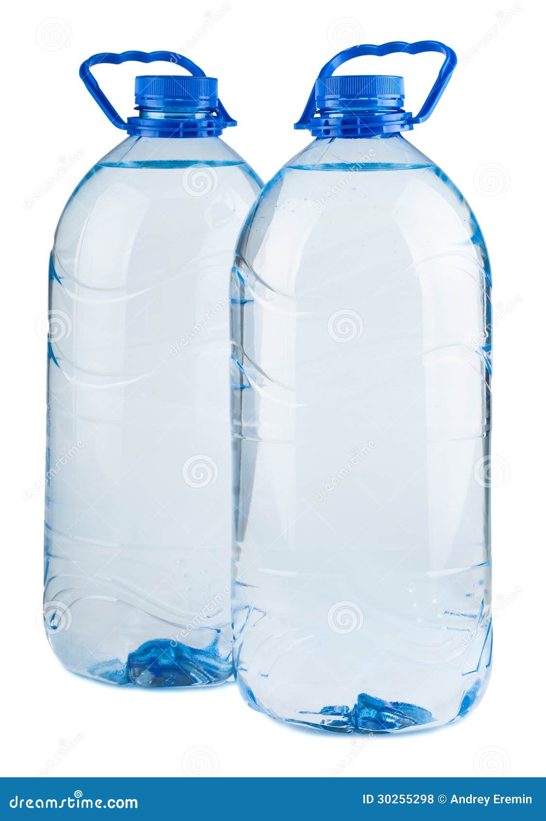 Paar grote flessen water stock foto. Image of kristal - 30255298
