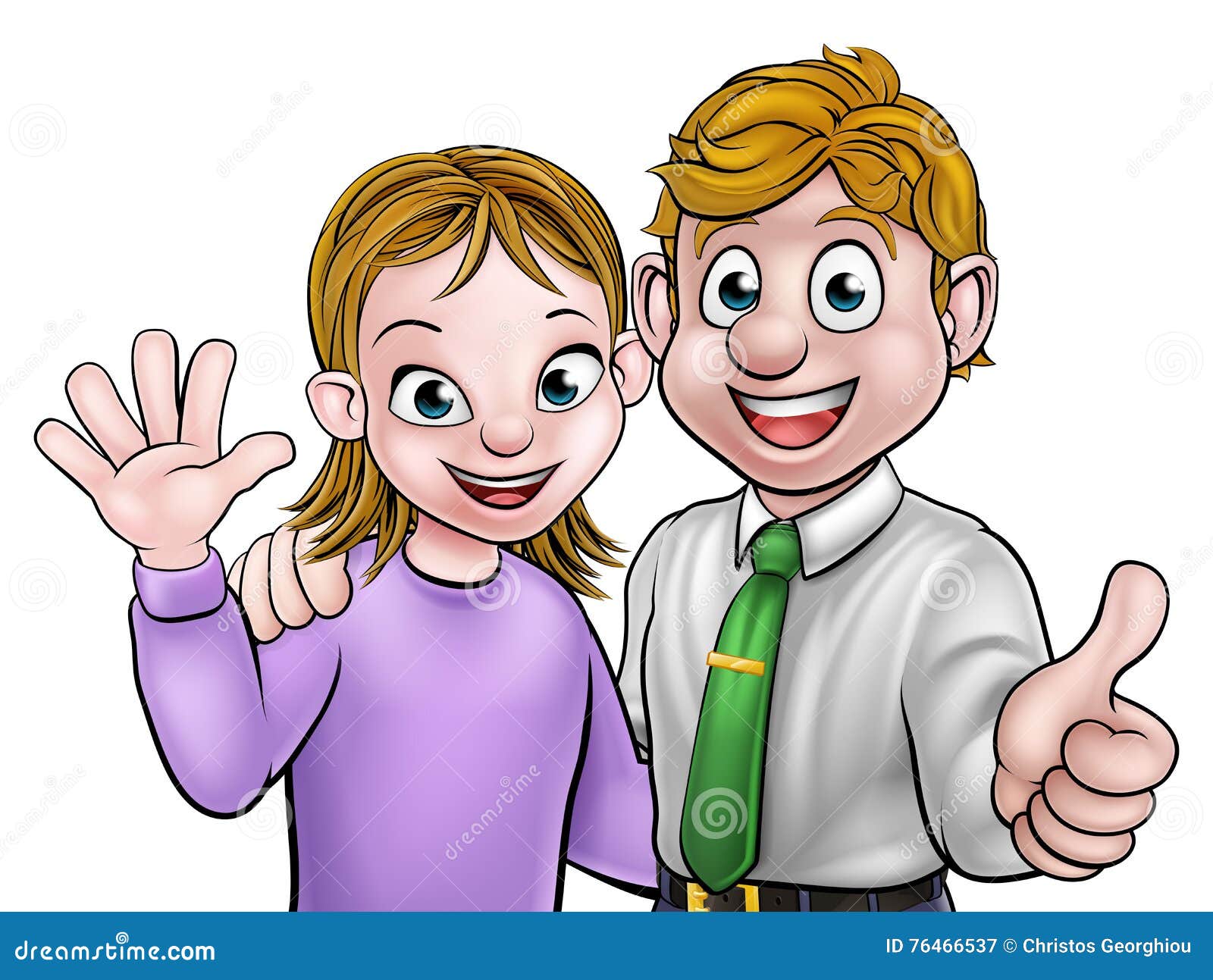 Paar-Karikatur-Mann Und Frau Vektor Abbildung - Illustration von ...