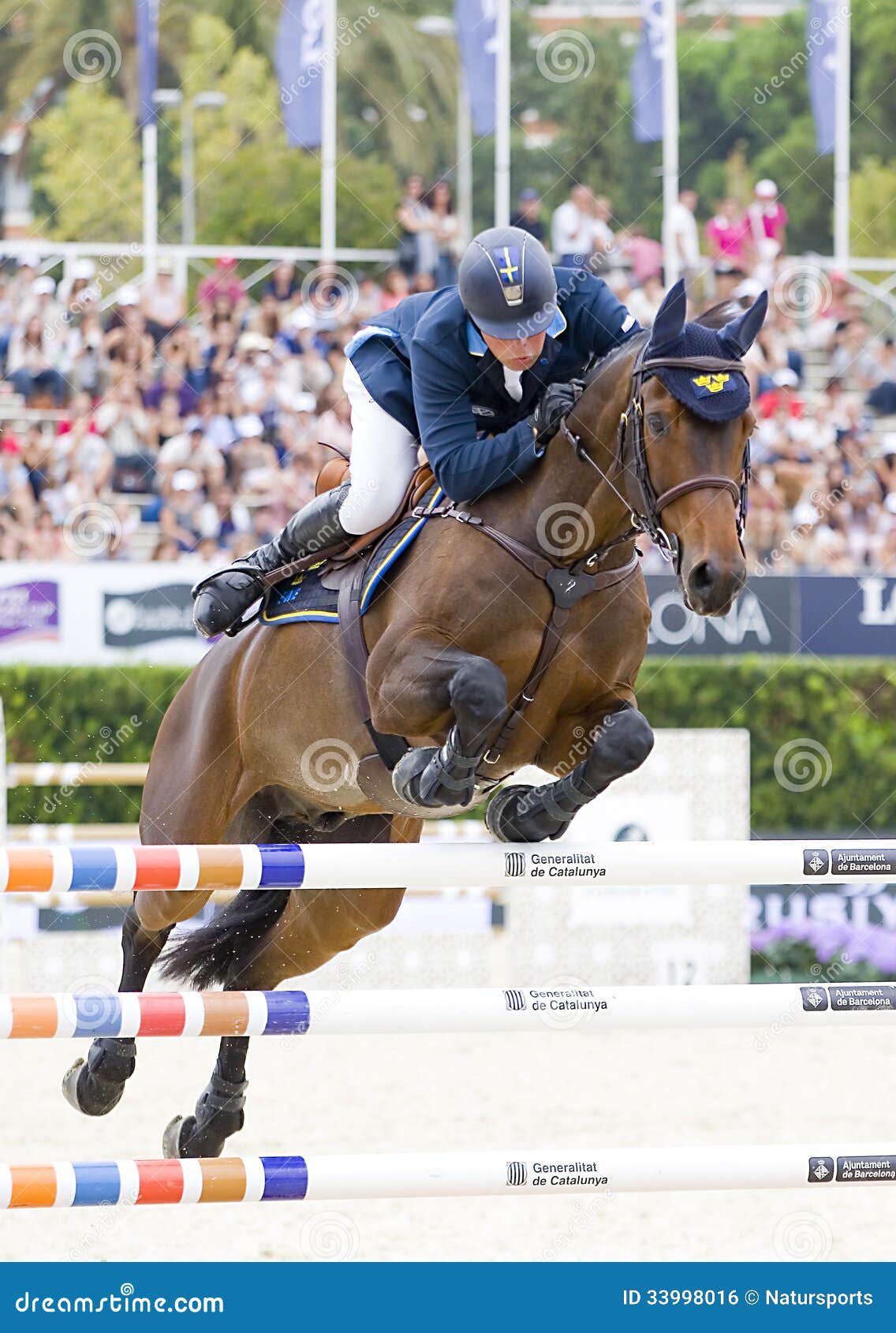 Paard Die - Jens Fredricson Springen Redactionele Foto - Image of ...