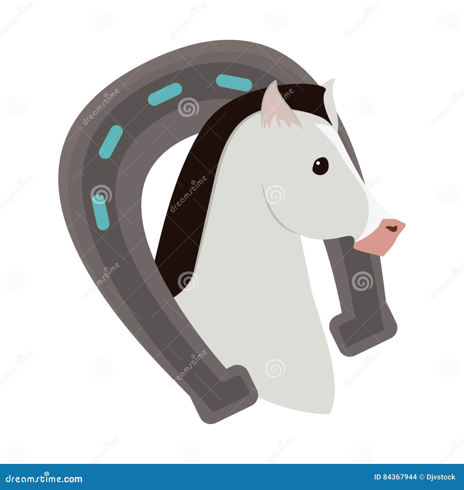 Paard en Hoef stock illustratie. Illustration of reeks - 84367944