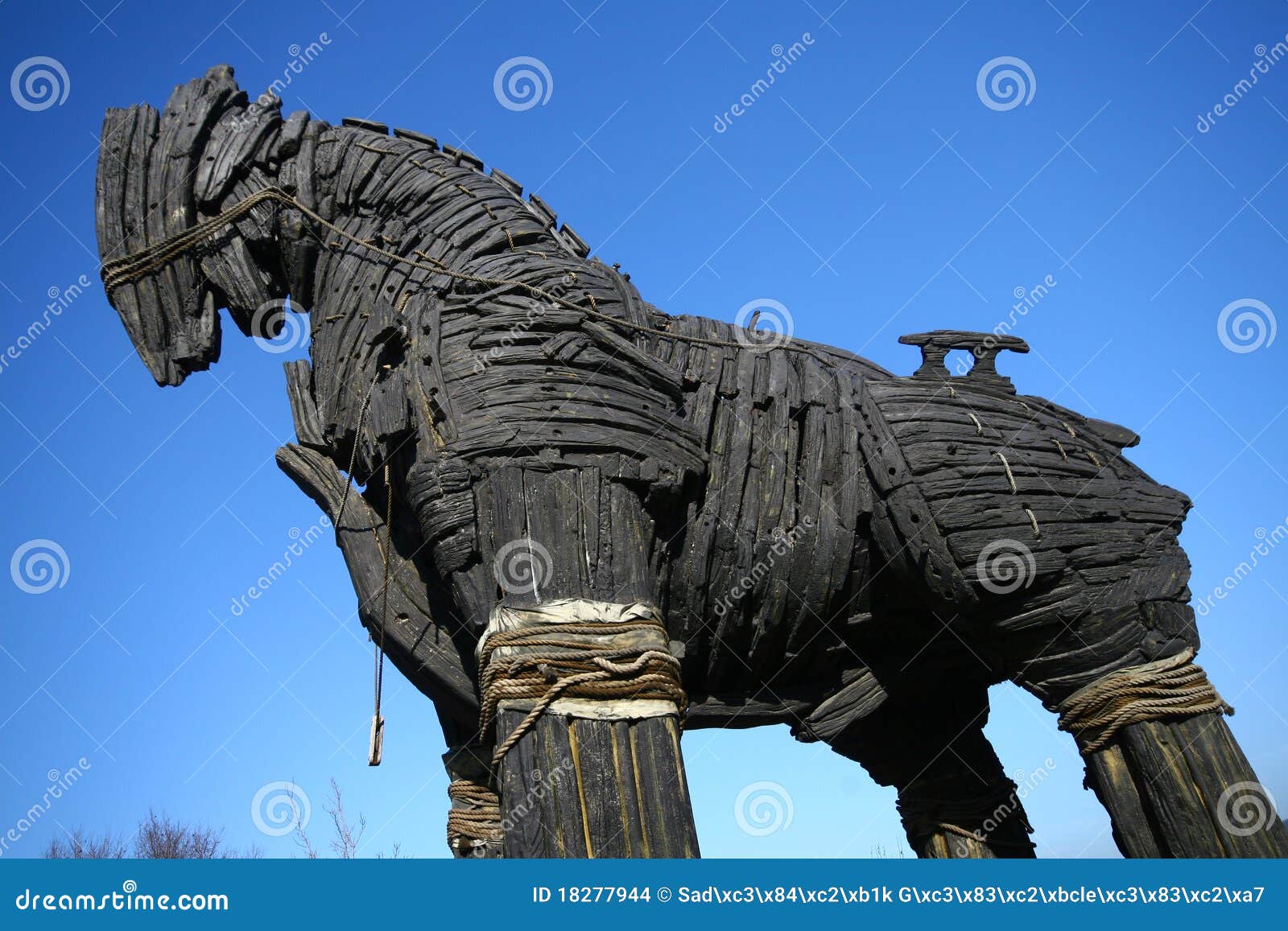 Paard van Troje stock foto. Afbeelding bestaande uit griekenland - 18277944