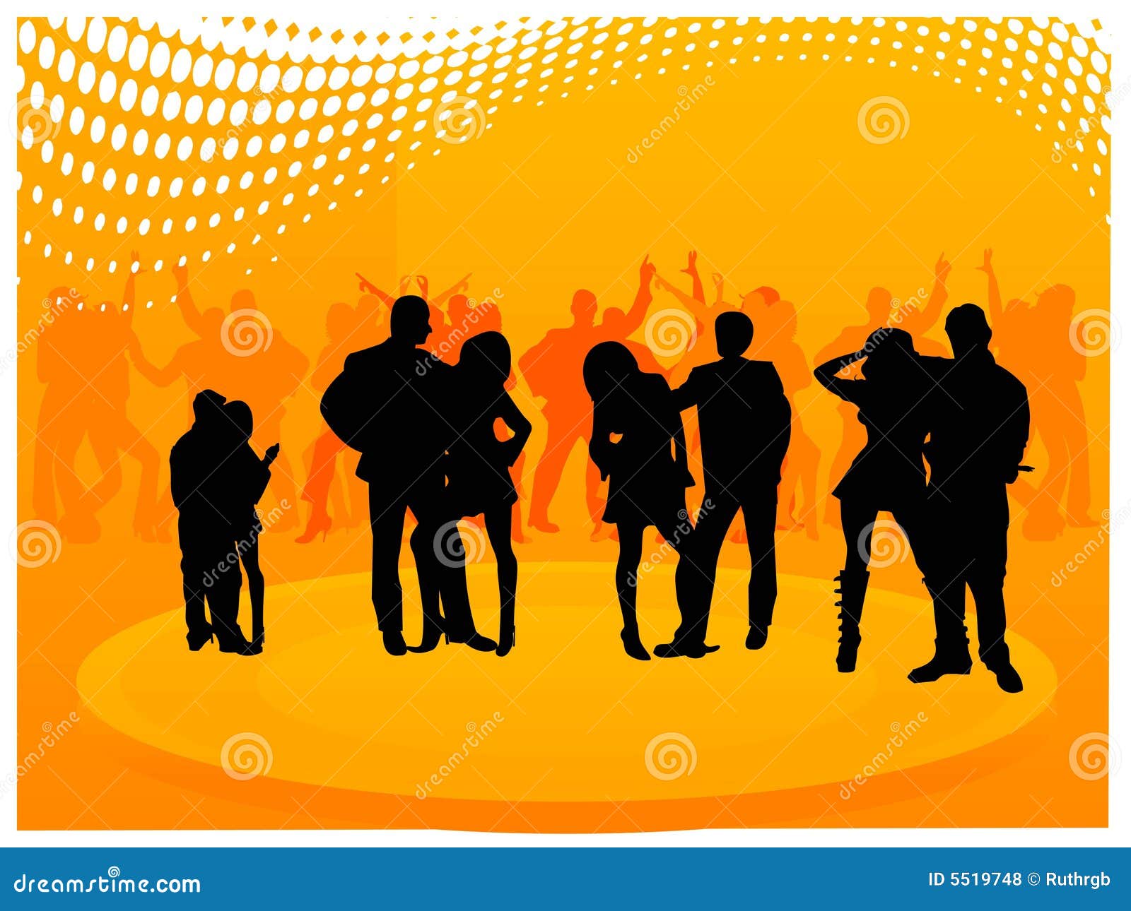 Paare in der Party stock abbildung. Illustration von abbildung - 5519748