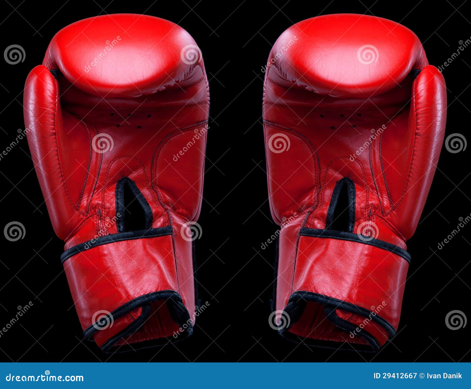 Paare Der Roten Ledernen Boxhandschuhe Stockbild - Bild von handschuh ...