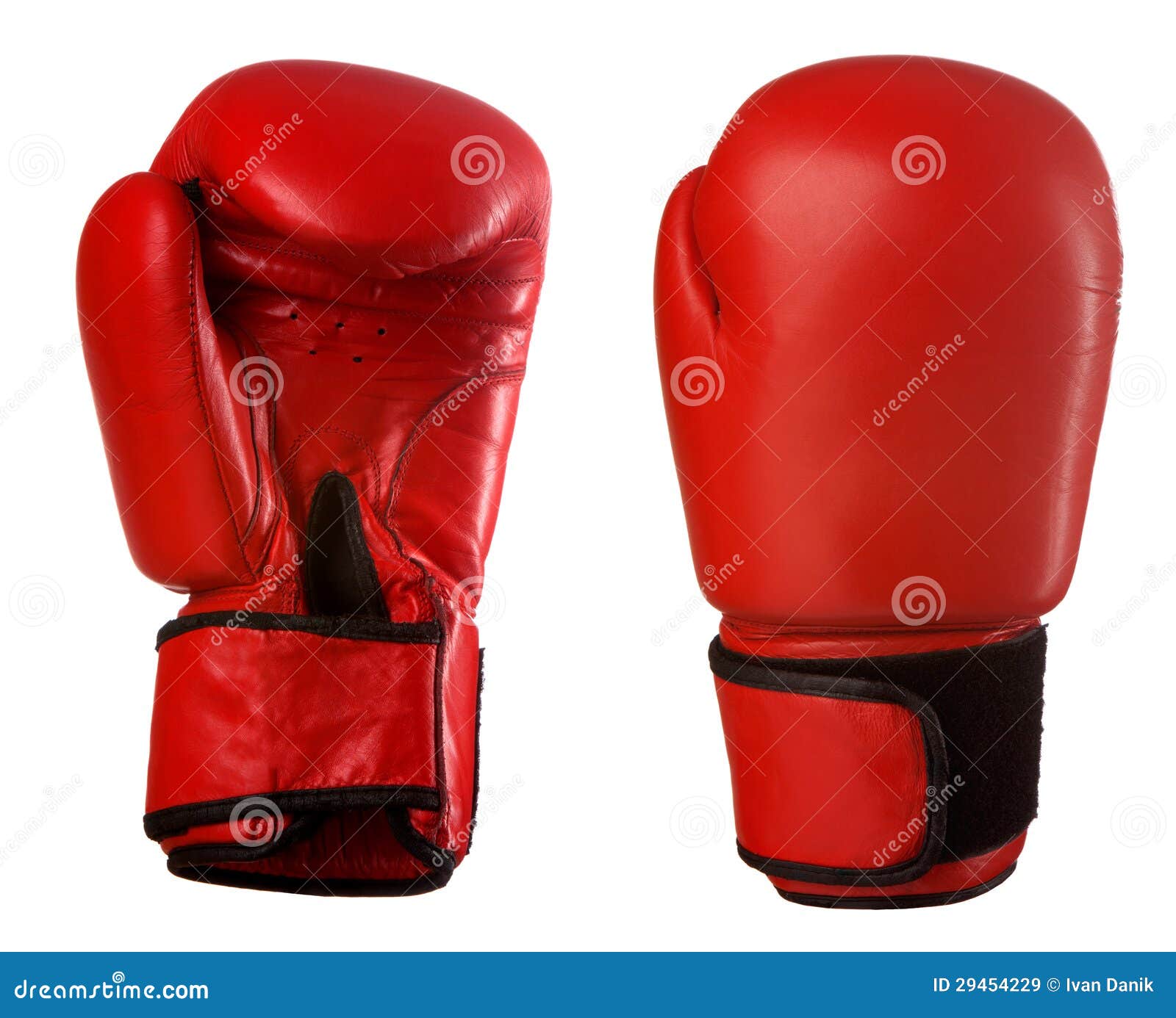 Paare Der Roten Ledernen Boxhandschuhe Stockbild - Bild von getrennt ...