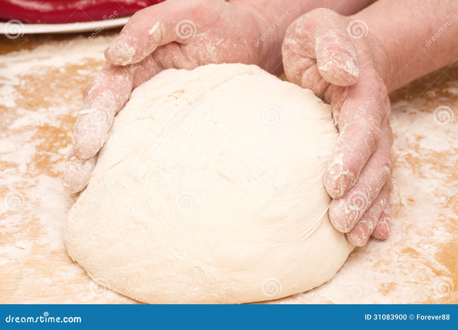 Paare Hände, Die Teig Kneten Stockfoto - Bild von bild, handgemacht ...