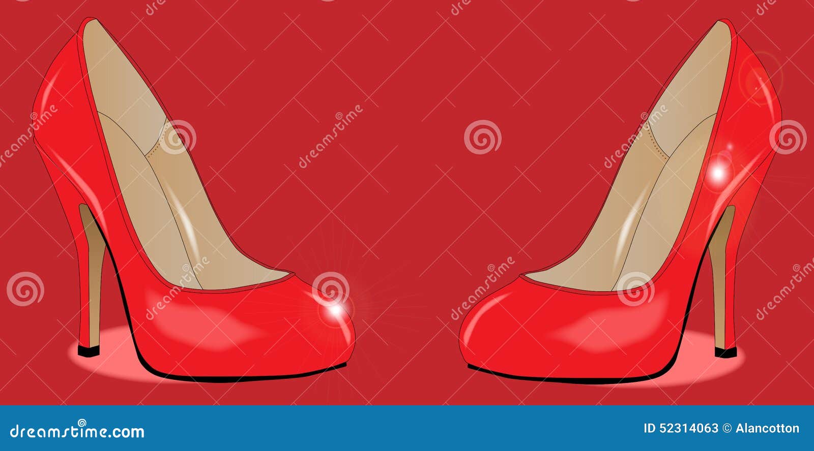 Paare Stilette stock abbildung. Illustration von kunst - 52314063