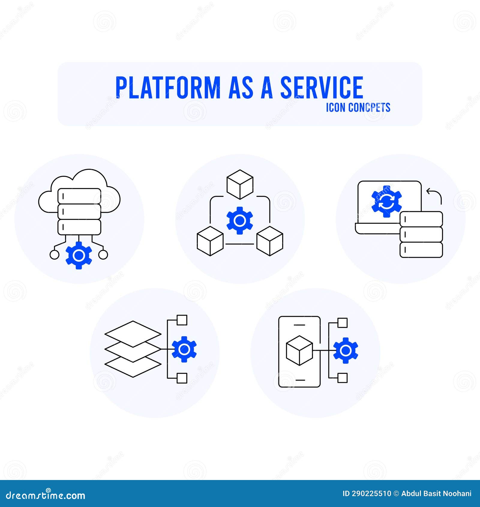 PaaS Icon. Platform As a Service Icon. PaaS Architecture Icon Stock ...
