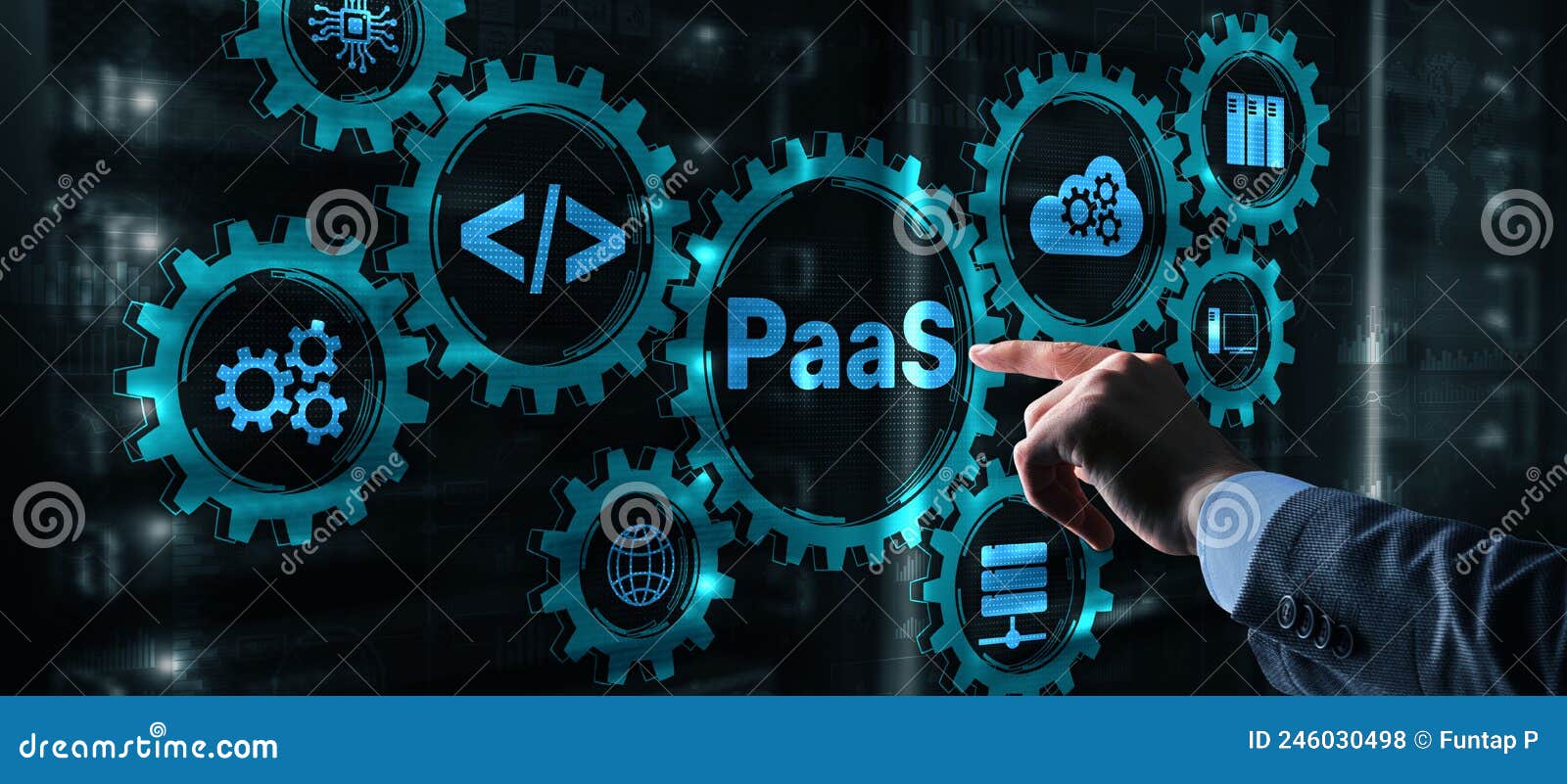 PaaS Platform As a Service. Cloud Computing Services Concept Stock ...