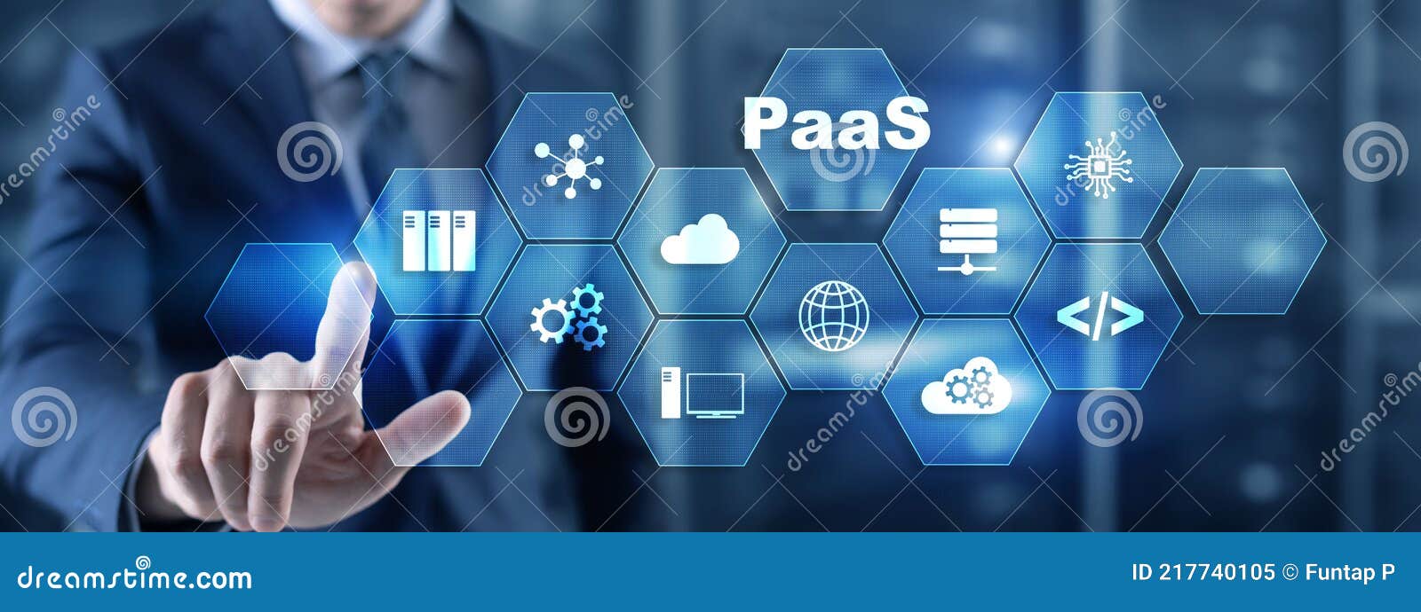 PaaS Platform As a Service. Cloud Computing Services Concept Stock ...