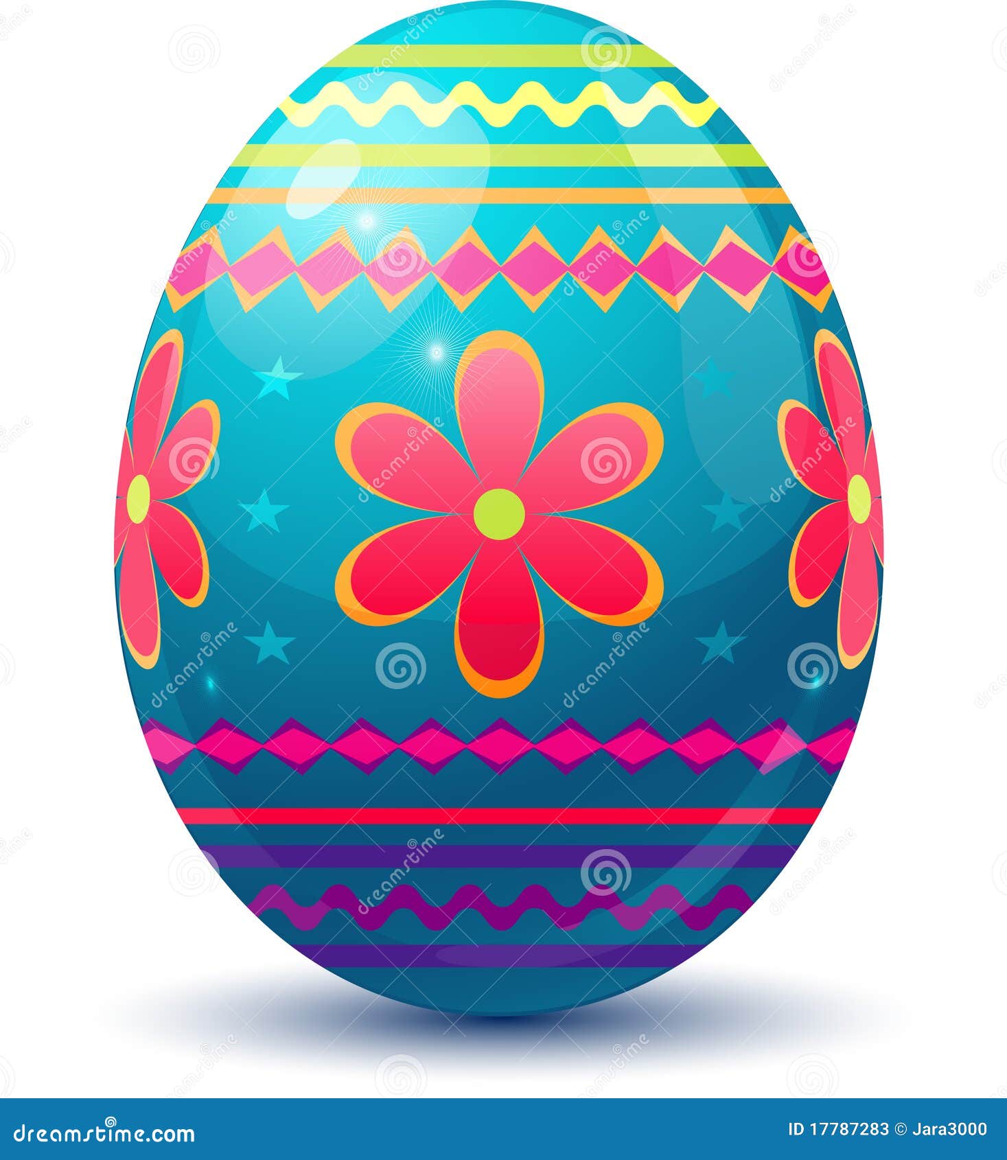 Paasei vector illustratie. Illustration of versiering - 17787283