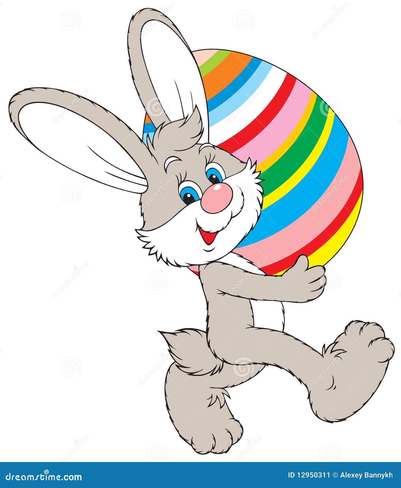 Paashaas vector illustratie. Illustration of karakter - 12950311