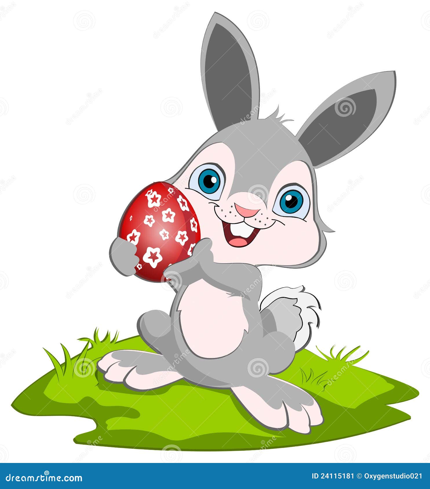 Paashaas vector illustratie. Illustration of konijntje - 24115181