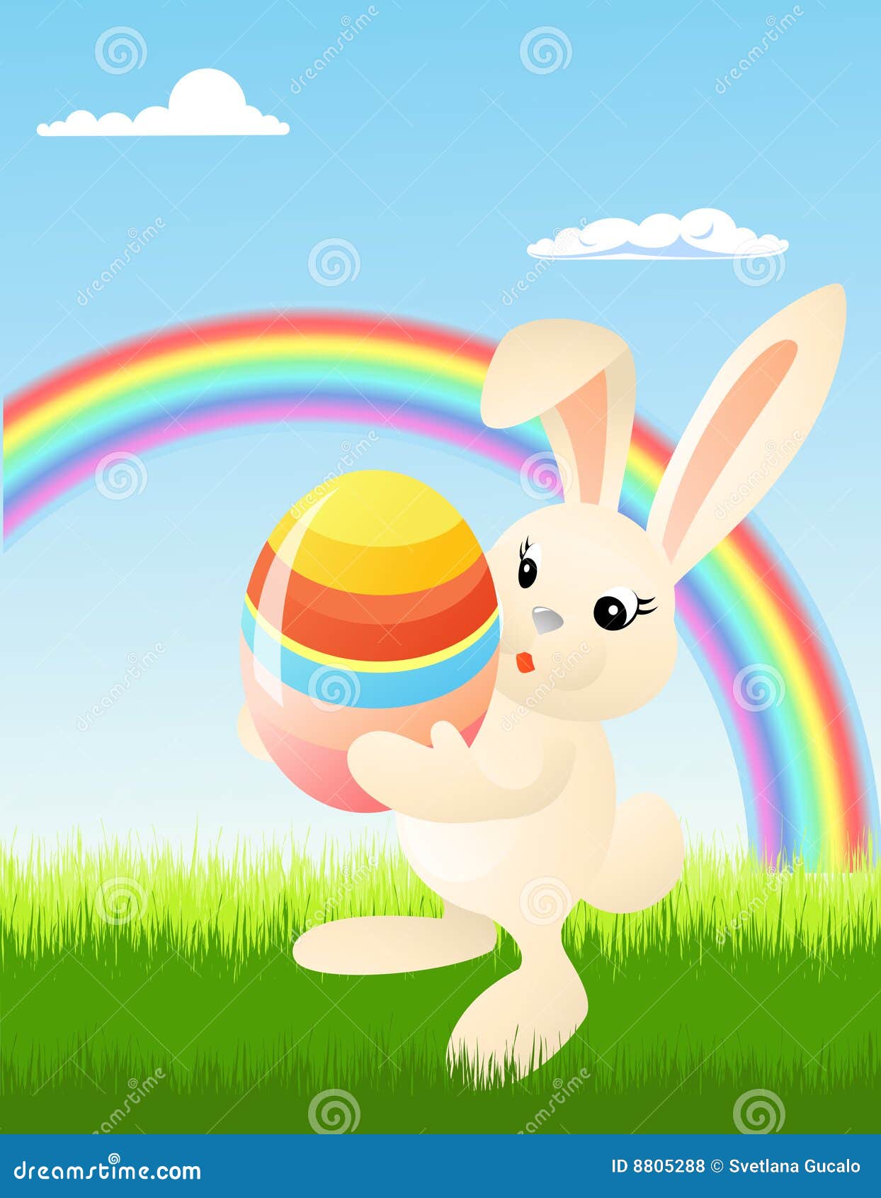 Paashaas vector illustratie. Illustration of weide, godsdienstig - 8805288