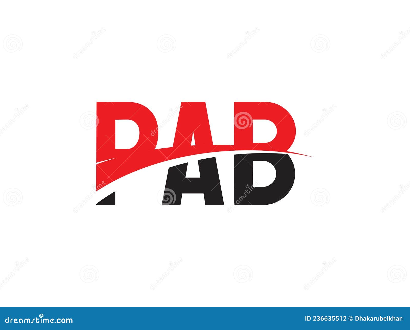 PAB Letter Initial Logo Design Vector Illustration Stock Vector ...