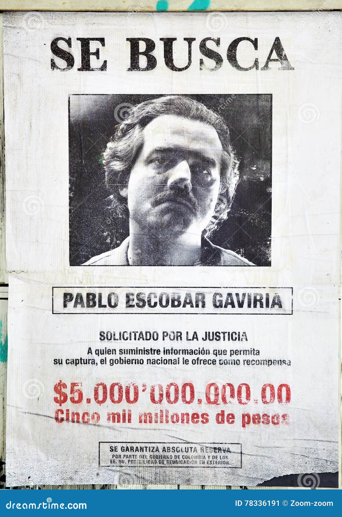 Pablo Escobar querido foto editorial. Imagen de distribuidor - 78336191