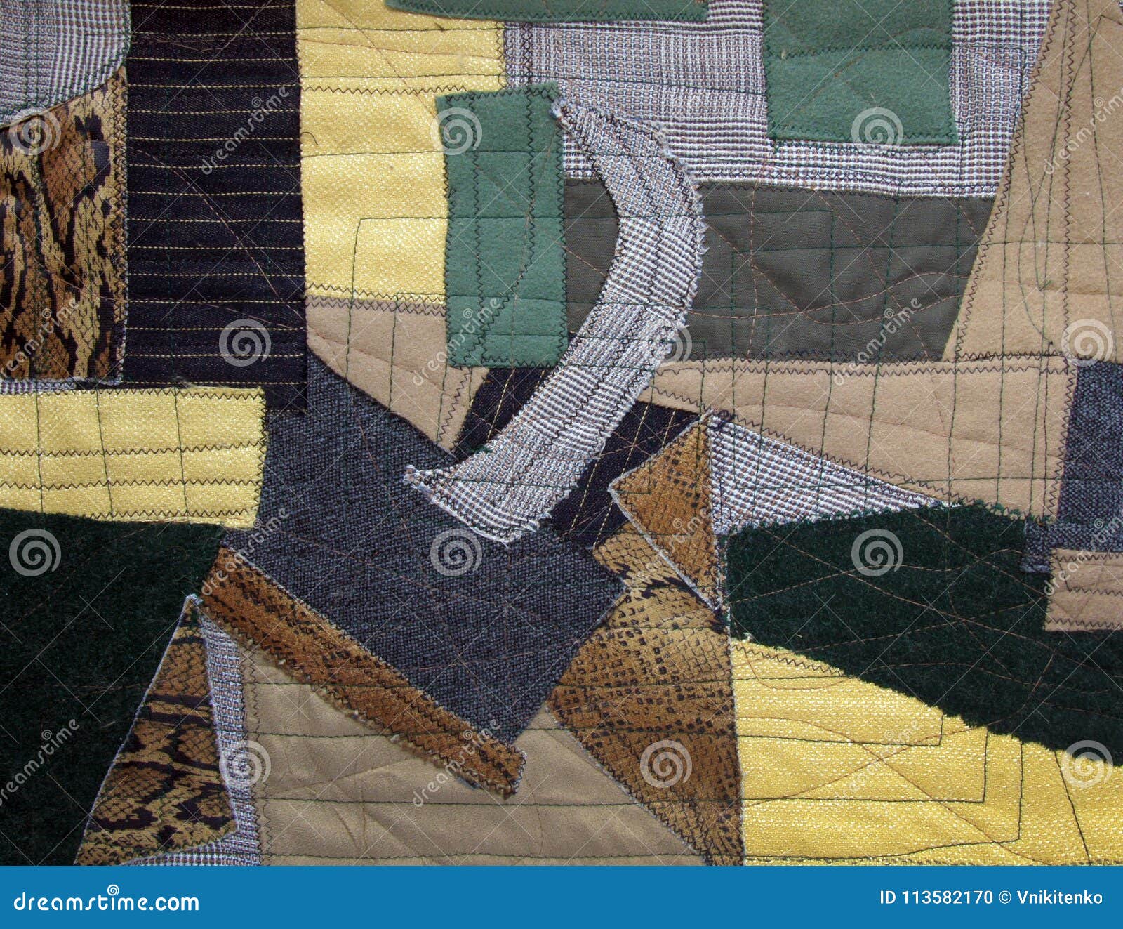 Pablo Picasso Style Patchwork Stock Photo - Image of design, cloth ...