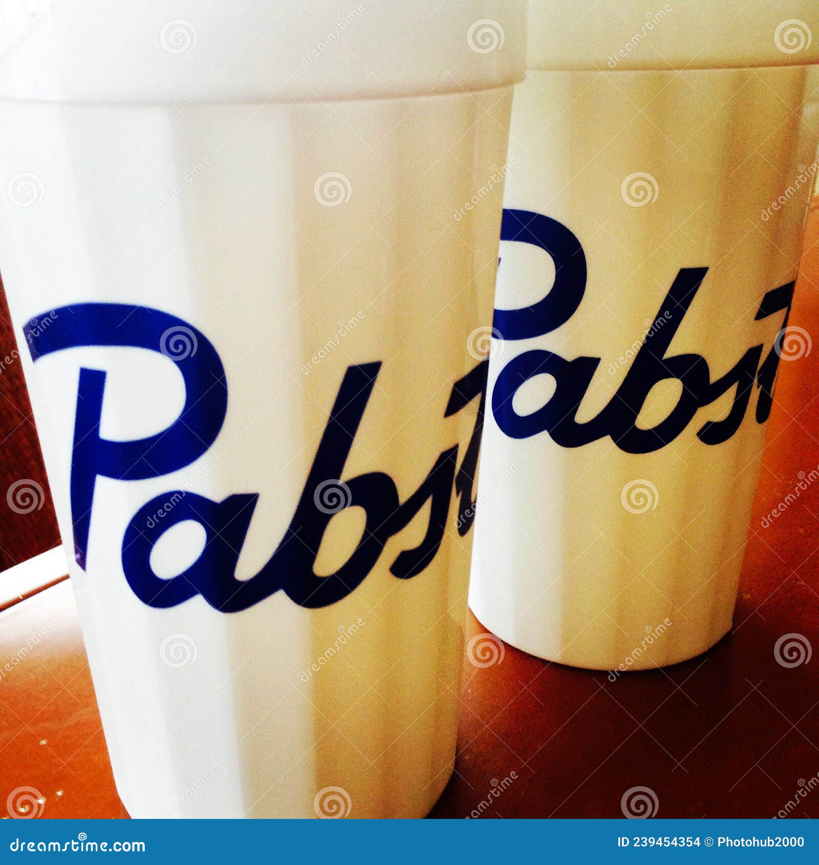 Pabst Blue Ribbon Beer Cups Editorial Stock Image - Image of ribbon ...