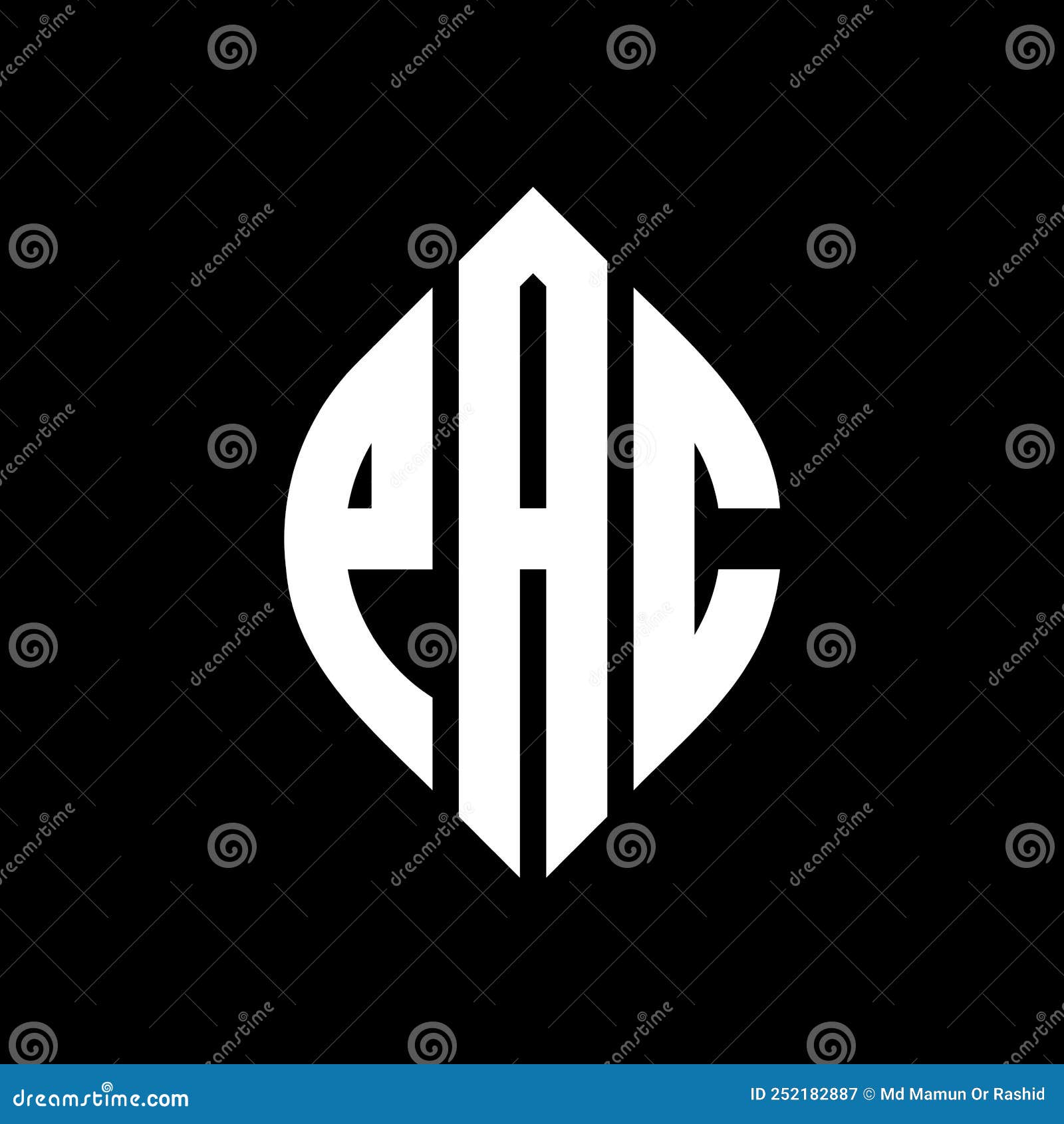 PAC Circle Letter Logo Design with Circle and Ellipse Shape. PAC ...
