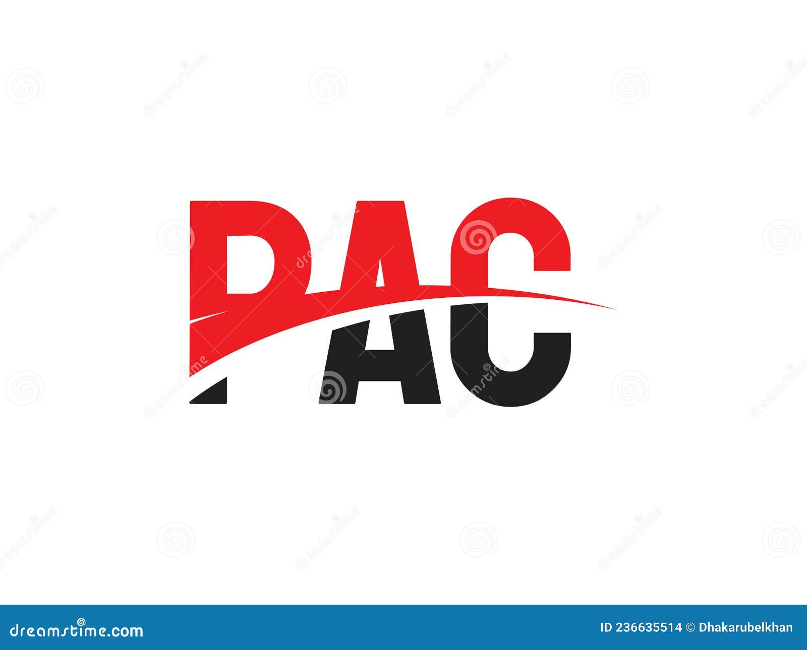 PAC Letter Initial Logo Design Vector Illustration Stock Vector ...