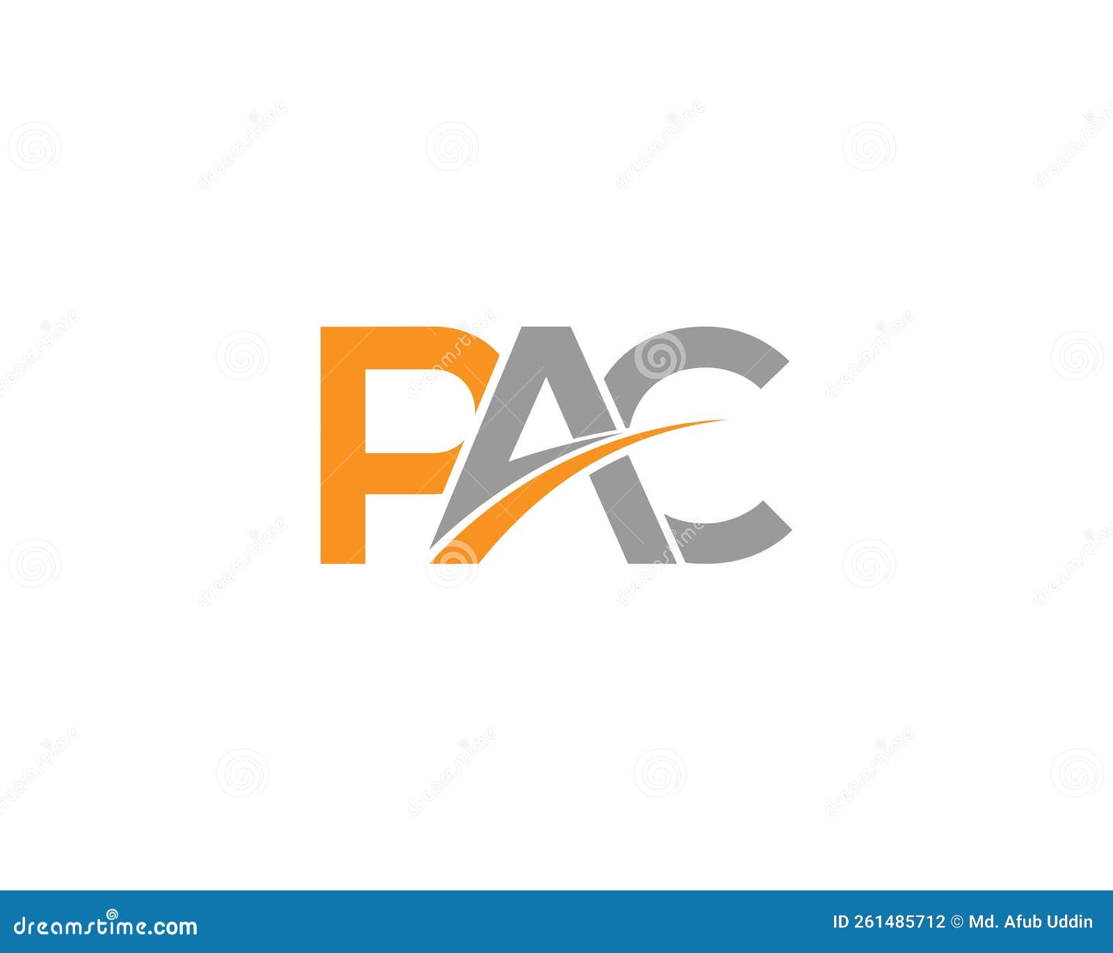 PAC Logo Abstract Letters Initials Monogram Design Stock Vector ...