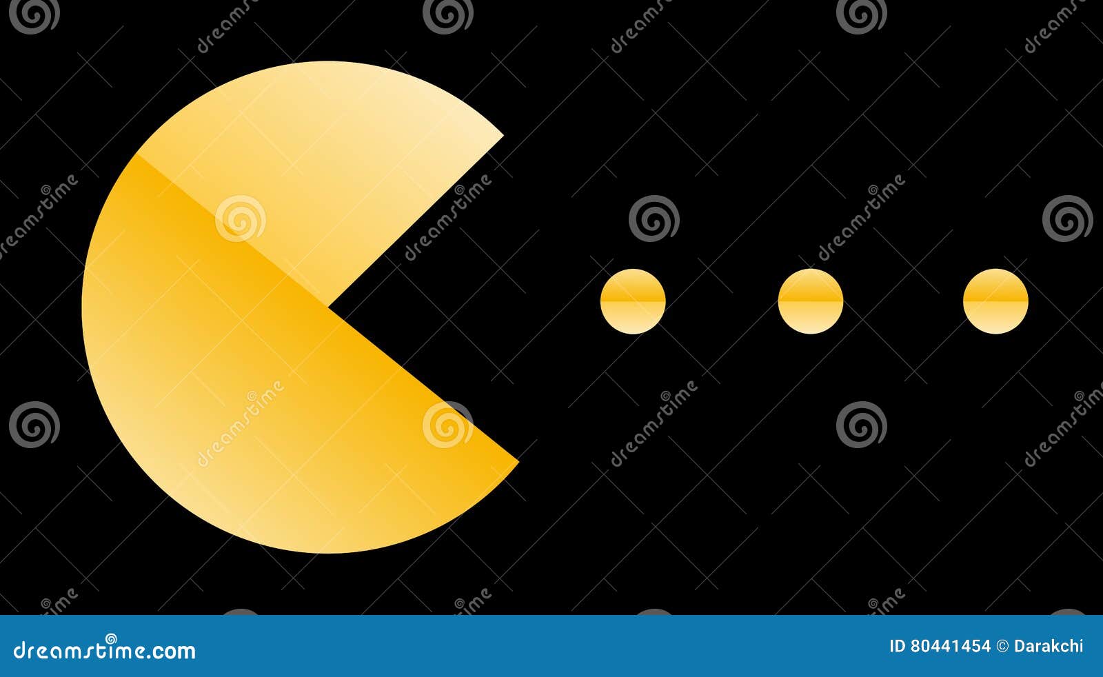 Pac Man Eating Yellow Balls Royalty-Free Illustration | CartoonDealer ... Pac Man Eating Yellow Balls Royalty-Free Illustration | CartoonDealer ...