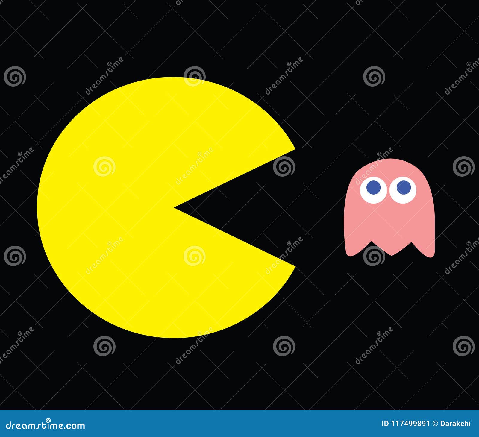 Pac-Man Illustration, Retro Game Vector Illustration Editorial Photo ...