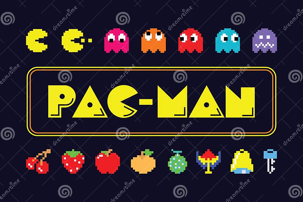 Pac-man Screen Retro Game Editorial Editorial Stock Photo ...