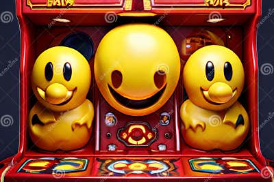 Pac Man World a Stylized Representation of Pac Man and Ghosts in Stock ...