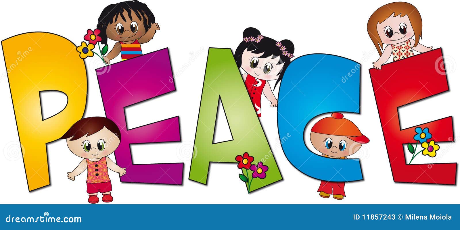 Pace dei bambini illustrazione di stock. Immagine di grafici - 11857243