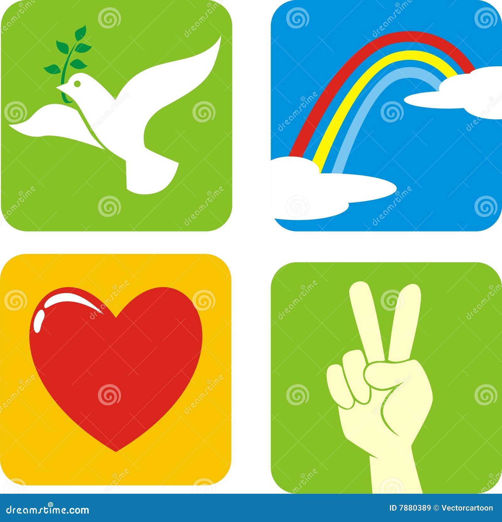 Pace Di Amore Di Speranza Di Fede Illustrazione di Stock ...