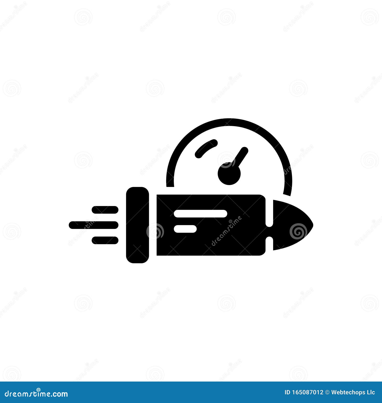 Black Solid Icon for Pace, Tempo and Gait Stock Vector - Illustration ...