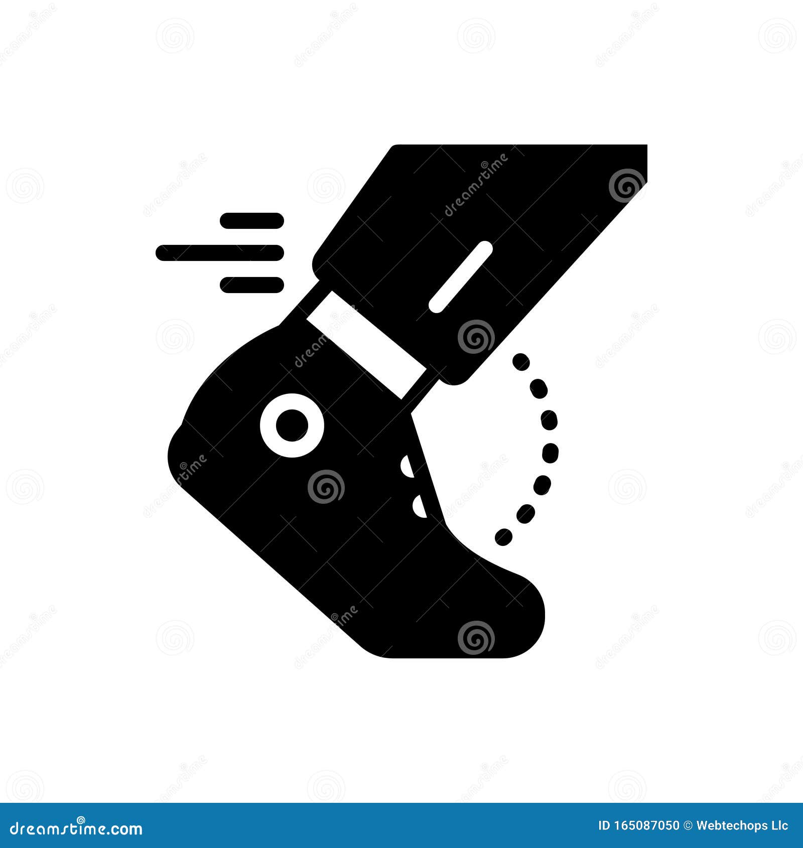 Black Solid Icon for Pace, Tempo and Gait Stock Vector - Illustration ...