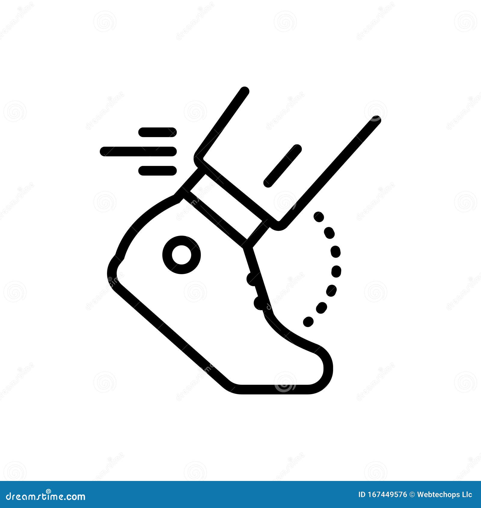 Black Line Icon for Pace, Tempo and Gait Stock Vector - Illustration of ...