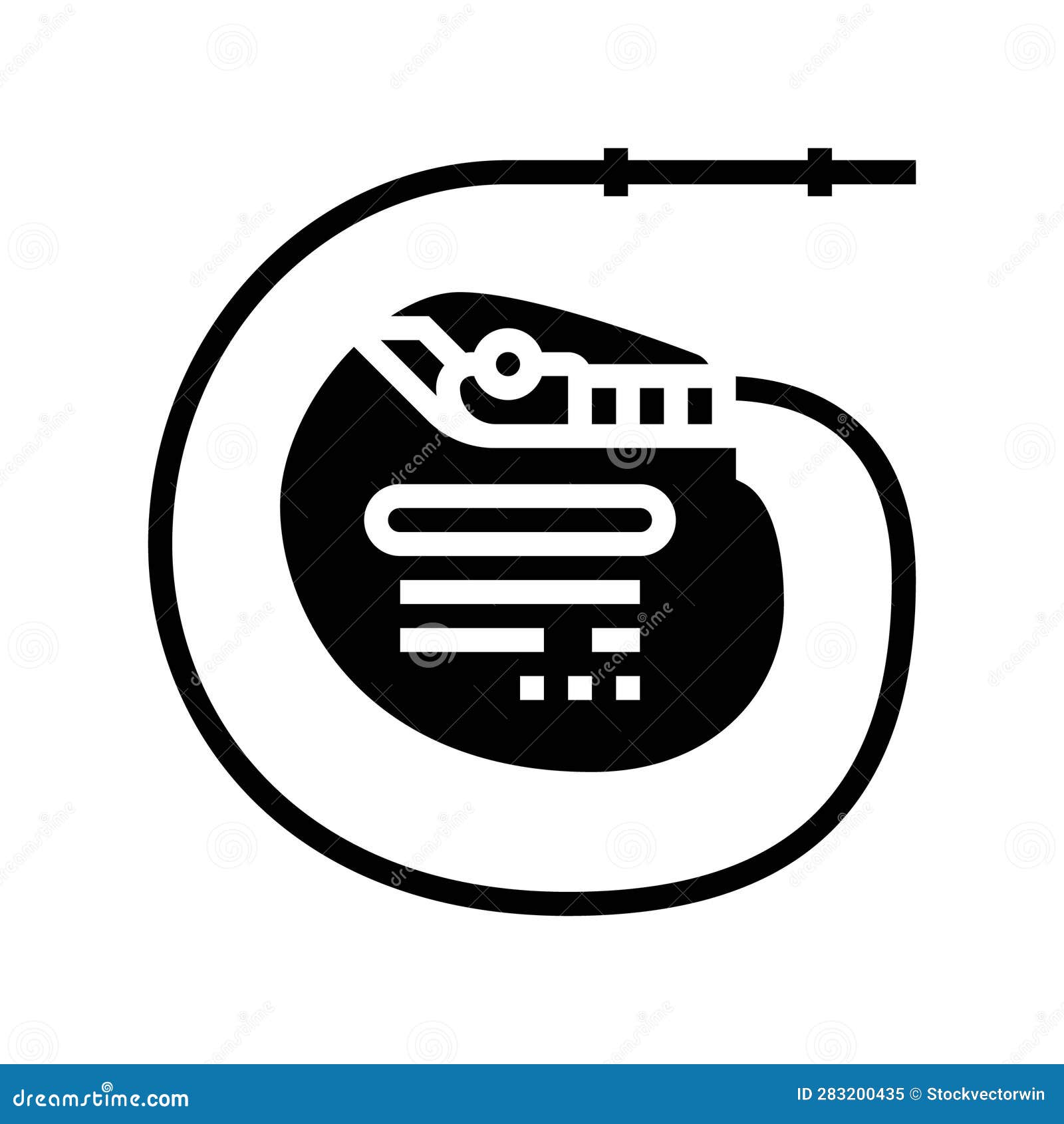 Pacemaker Biomedical Glyph Icon Vector Illustration Stock Vector ...