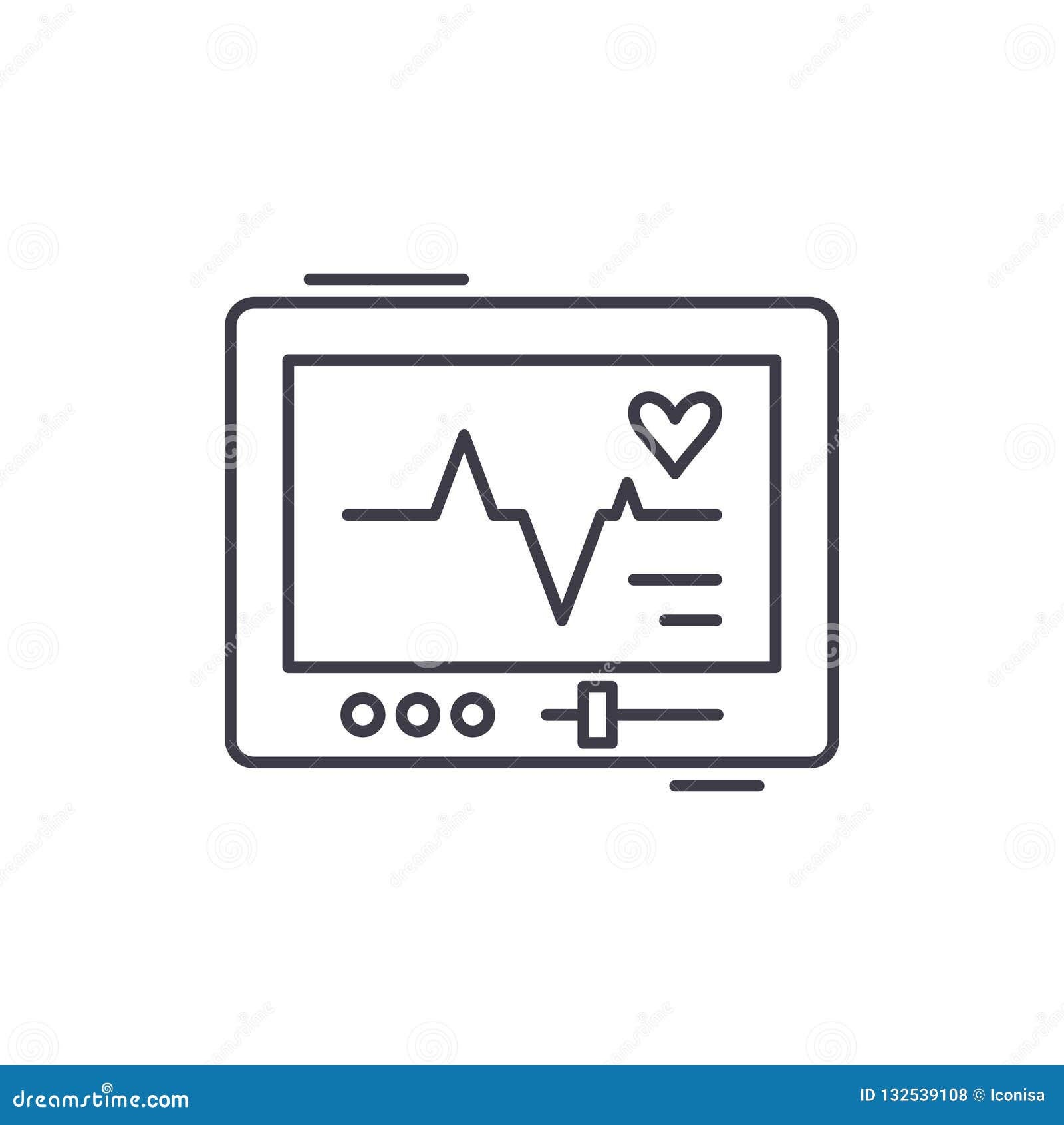 Pacemaker Line Icon Concept. Pacemaker Vector Linear Illustration ... Pacemaker Line Icon Concept. Pacemaker Vector Linear Illustration ...