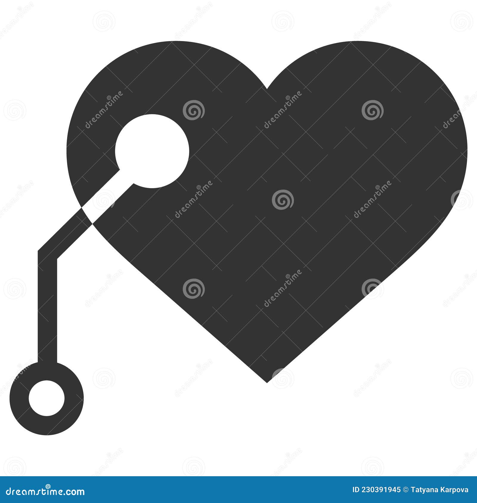 Pacemaker Raster Icon Flat Illustration Stock Illustration ...