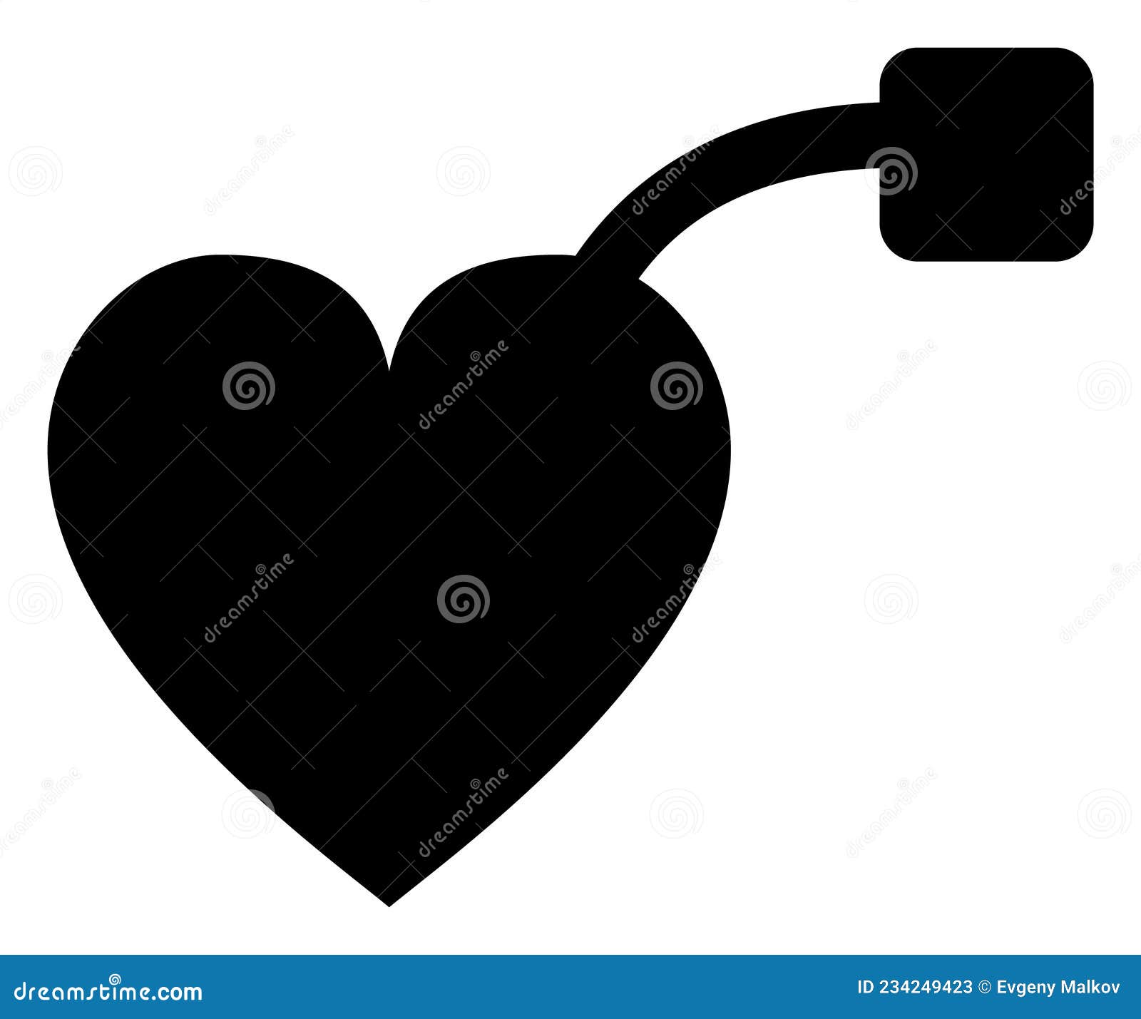 Raster Pacemaker Icon Illustration Stock Illustration - Illustration of ...
